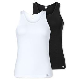 ELLE Tanktop Damen Gr&ouml;&szlig;e M schwarz / wei&szlig;