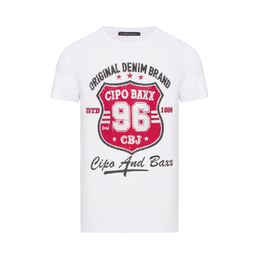 Cipo & Baxx Cipo & Baxx T-Shirt Herren Gr&ouml;&szlig;e XL rot / schwarz / wei&szlig;