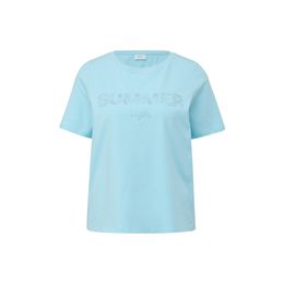 s.Oliver BLACK LABEL T-Shirt Damen Gr&ouml;&szlig;e S dunkelbeige / hellblau