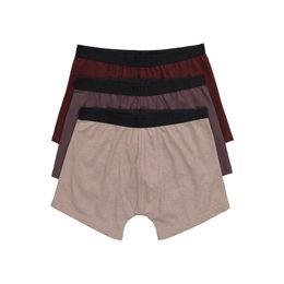 JP1880 Boxershorts Herren Gr&ouml;&szlig;e XXXL beigemeliert / aubergine / bordeaux / schwarz