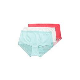 Ulla Popken Panty Damen Gr&ouml;&szlig;e M/L mint / pitaya / wei&szlig;
