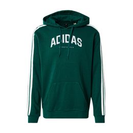 adidas Sportswear Sweatshirt Herren Gr&ouml;&szlig;e XS dunkelgr&uuml;n / wei&szlig;