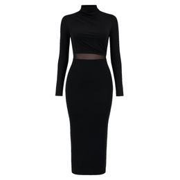 Woman Vision Kleid Damen Gr&ouml;&szlig;e 38 schwarz Winterkleid