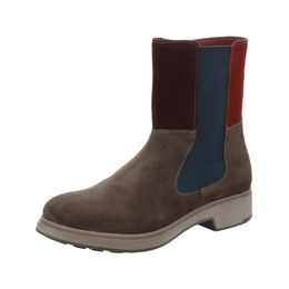 Think! Chelsea Boots 'Cogita' Damen Gr&ouml;&szlig;e 37.5 braun / dunkelbraun / rot Winterschuhe