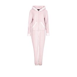 Loungeable Pyjama Damen Gr&ouml;&szlig;e XL rosa / altrosa Winterkleid