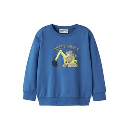 name it Sweatshirt 'NMMVildar' Jungen Gr&ouml;&szlig;e 104 blau / limone / grau / schwarz