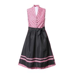 Ulla Popken Kleid Damen Gr&ouml;&szlig;e 62 rosa / schwarz