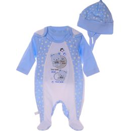 La Bortini Strampler/Body Jungen Gr&ouml;&szlig;e 68/74 himmelblau