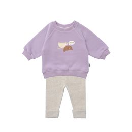 Liliput Set 'Croissant Bonjour' Jungen Gr&ouml;&szlig;e 62/68 creme / braun / stone / flieder