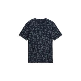 Tom Tailor T-Shirt Herren Gr&ouml;&szlig;e XXL navy / wei&szlig;
