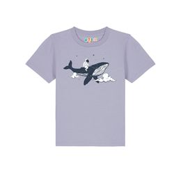 Watabout.kids T-Shirt 'Spacewhale' Jungen Gr&ouml;&szlig;e 152/158 navy / flieder / wei&szlig;