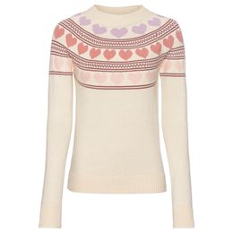 Kangaroos Pullover Damen Gr&ouml;&szlig;e XL creme / flieder / cyclam / rosa