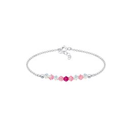 Elli Armband M&auml;dchen Gr&ouml;&szlig;e 14 pink / rot / silber