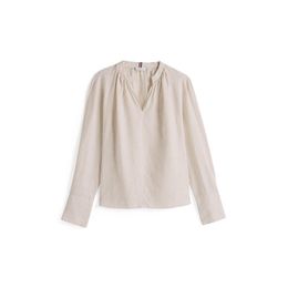 Tommy Hilfiger Bluse Damen Gr&ouml;&szlig;e XL beige / wei&szlig;