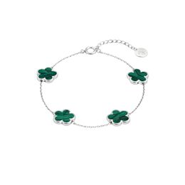 Pure Schmuck Armband 'Clover Green' Damen Gr&ouml;&szlig;e 16 cm silber
