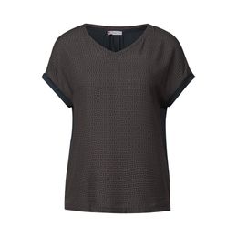 Street One Shirt Damen Gr&ouml;&szlig;e XXXL anthrazit / schwarz