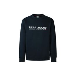 Pepe Jeans Sweatshirt 'Matthew' Herren Gr&ouml;&szlig;e S dunkelblau / grenadine / wei&szlig;
