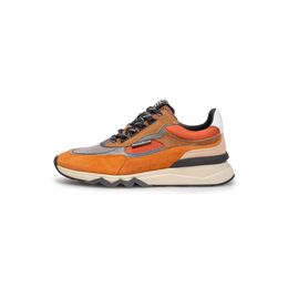 Floris van Bommel Sneaker 'De Zager 10' Herren Gr&ouml;&szlig;e 42.5 camel / grau / orange / wei&szlig;