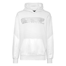 Plein Sport Sweatshirt Herren Gr&ouml;&szlig;e L silber / wei&szlig;