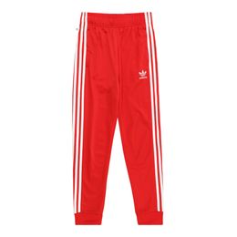 adidas originals Hose 'Adicolor Sst' Jungen Gr&ouml;&szlig;e 164 rot / wei&szlig;