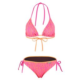 Beco The World Of Aquasports Bikini 'Zebra Vibes' Damen Gr&ouml;&szlig;e XL orange / pink