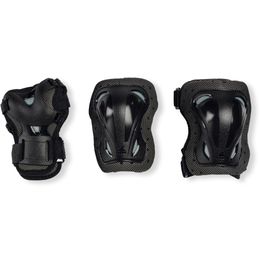 Rollerblade Protektorenset 'SKATE GEAR JUNIOR 3 PACK' Jungen Gr&ouml;&szlig;e XS schwarz