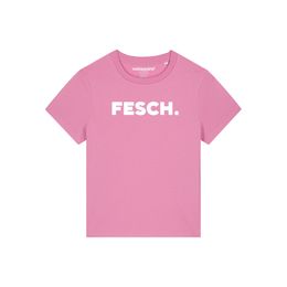 Watapparel Shirt 'Fesch' Damen Gr&ouml;&szlig;e S rosa / wei&szlig;