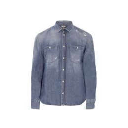 Distretto12 Hemd Herren Gr&ouml;&szlig;e XL blue denim