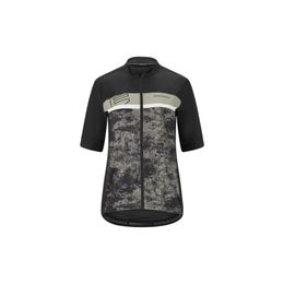 Endurance Fahrradshirt 'Dharma' Damen Gr&ouml;&szlig;e L grau / schwarz / wei&szlig;