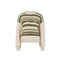 Apricot Crochet Stripes Panel Jumper ' ' Damen Gr&ouml;&szlig;e M stone