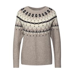 Street One Pullover Damen Gr&ouml;&szlig;e M beige / schwarz