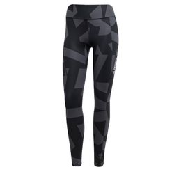 adidas terrex Sporthose 'Multi Tights' Damen Gr&ouml;&szlig;e XS dunkelgrau / schwarz / wei&szlig;