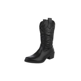 Ital-Design Cowboystiefel Damen Gr&ouml;&szlig;e 38 schwarz Winterschuhe