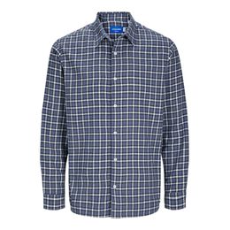 Jack & Jones Jack & Jones Hemd 'Joshua' Herren Gr&ouml;&szlig;e M nachtblau / wei&szlig;