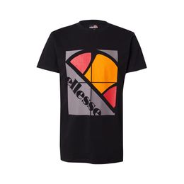 Ellesse T-Shirt 'Cube' Herren Gr&ouml;&szlig;e XL grau / orange / kirschrot / schwarz