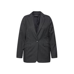 Ulla Popken Blazer Damen Gr&ouml;&szlig;e 48 anthrazit / hellgrau