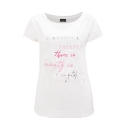 Laura Scott Shirt Damen Gr&ouml;&szlig;e XL pink / silber / wei&szlig;