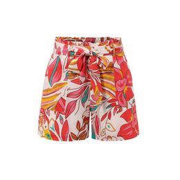 Aniston Casual Short Damen Gr&ouml;&szlig;e 40 hellorange / pink / fuchsia / wei&szlig;