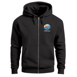 Neverless Sweatjacke 'California Beach' Herren Gr&ouml;&szlig;e 5XL schwarz