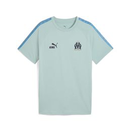 Puma Funktionsshirt 'Olympique de Marseille King' Herren Gr&ouml;&szlig;e M blau / honig / mint / schwarz