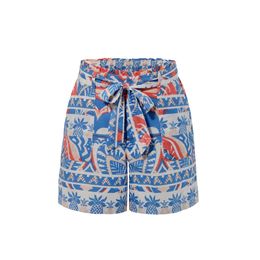 Aniston Casual Shorts Damen Gr&ouml;&szlig;e 46 blau / rosa / rot / wei&szlig;