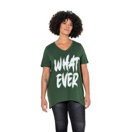 Angel of Style Shirt Damen Gr&ouml;&szlig;e 7XL dunkelgr&uuml;n / wei&szlig;