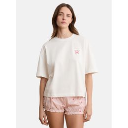 Etam Schlafshirt 'BANDANA' Damen Gr&ouml;&szlig;e M pink / wei&szlig;