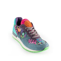 Inkkas Sneaker low 'Inkkas Bahaia Sneaker &ndash; Handgefertigter Damen-Sneaker mit Faultier-Print' Damen Gr&ouml;&szlig;e 41 bunt