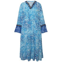 Angel of Style Kleid Damen Gr&ouml;&szlig;e 52 blau / wei&szlig; Winterkleid