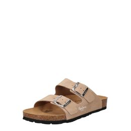 Pepe Jeans Pantolette 'Oban' Damen Gr&ouml;&szlig;e 37 beige / wei&szlig;