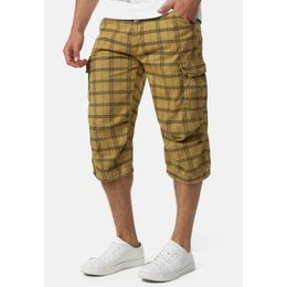 INDICODE Jeans Shorts 'Nicolas' Herren Gr&ouml;&szlig;e 38 camel / schwarz