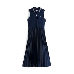 Tommy Hilfiger Kleid Damen Gr&ouml;&szlig;e 40 dunkelblau / wei&szlig; Winterkleid