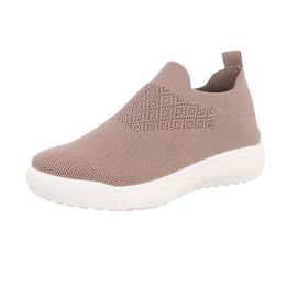 Ital-Design Slip On Damen Gr&ouml;&szlig;e 41 hellbraun