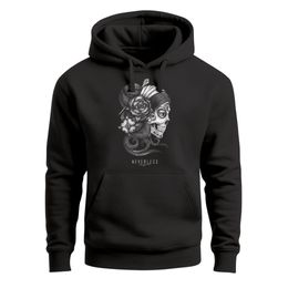 Neverless Sweatshirt 'la Catrina Skull' Herren Gr&ouml;&szlig;e XL schwarz
